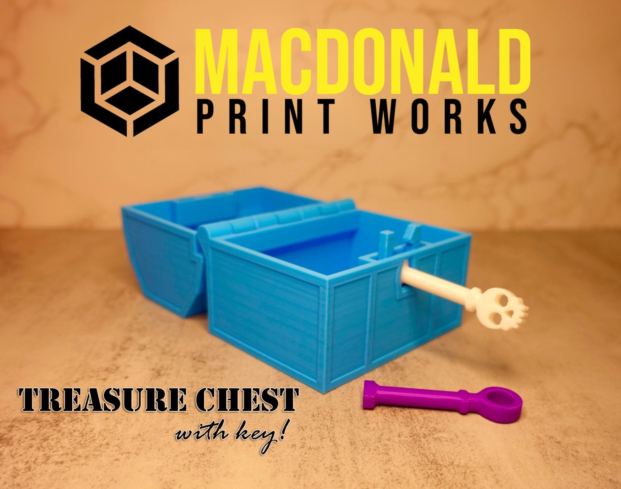 Miniature 3D Printed Treasure Chest Perfect for Jewelry, Trinkets, and ...