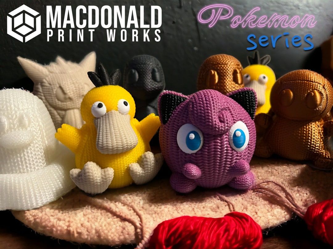 Mini Crochet 3D Pokemon, Cute Animals Knit, Pokemon Series - Etsy