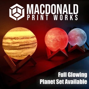 Planet Lamps With 16 Colors (real Space Data Images), Rechargeable ...