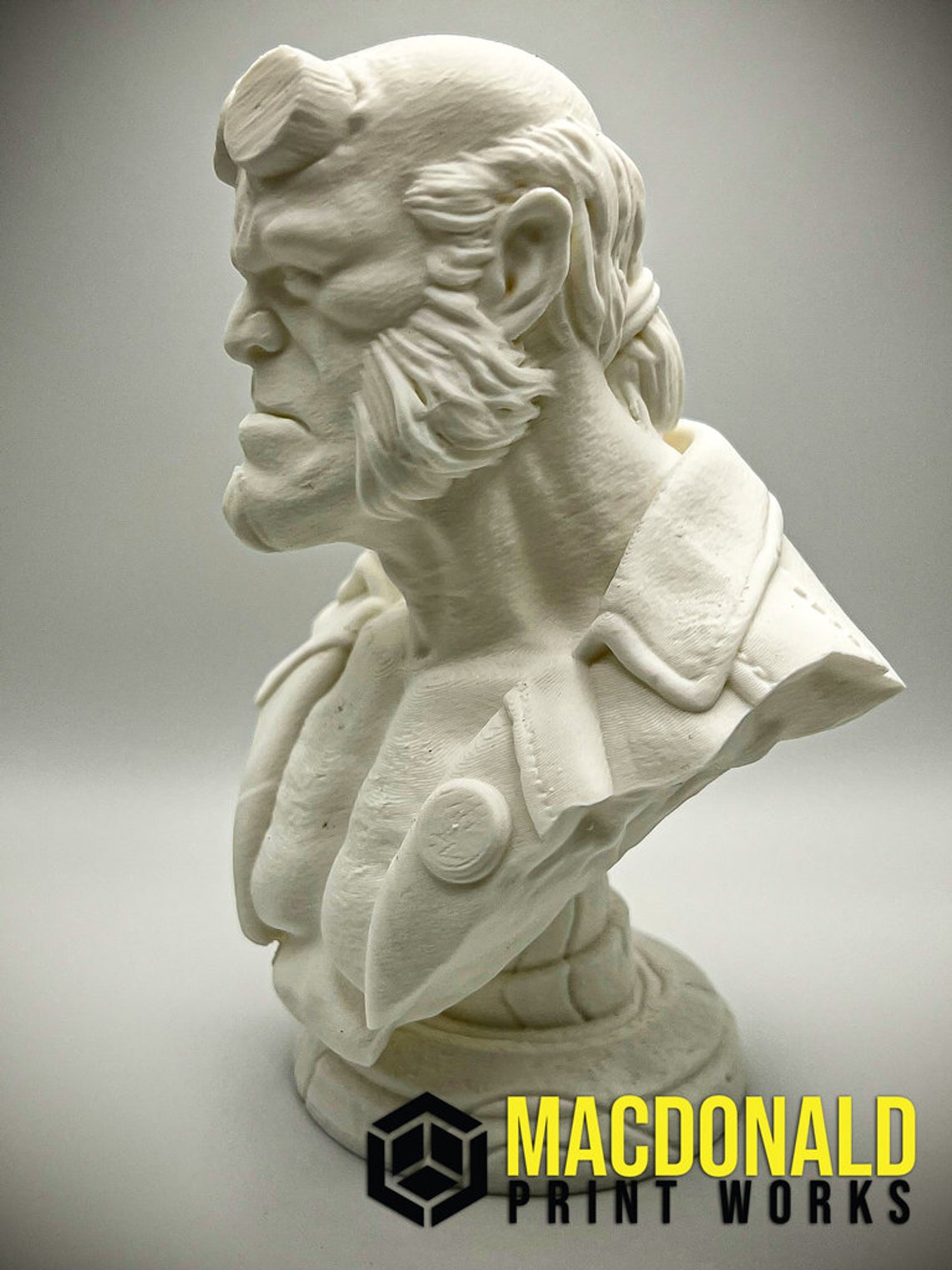 3D Printed Hellboy Bust With Stand - Etsy