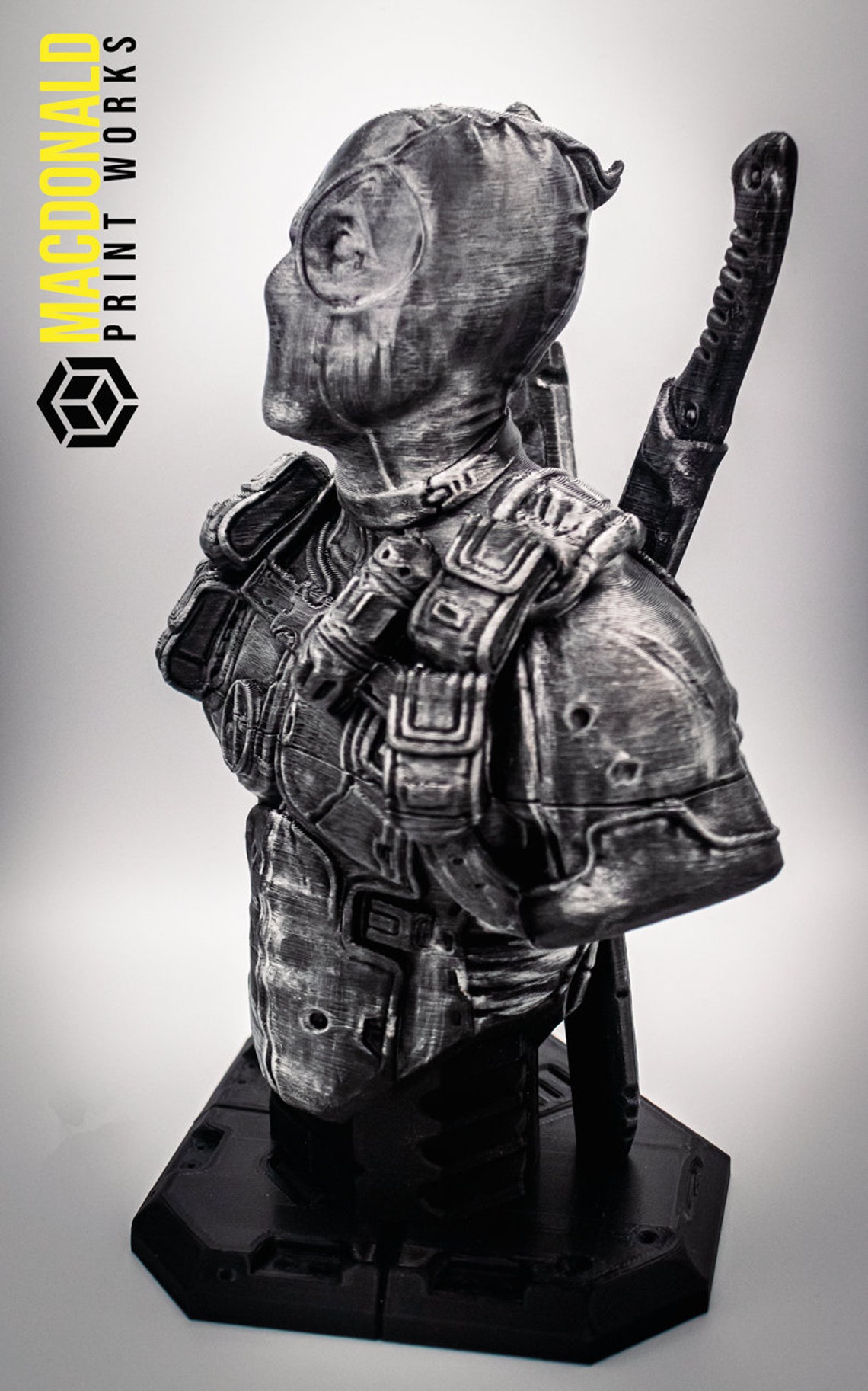Collectible 3D Printed Deadpool Bust Perfect for Marvel Fans - Etsy