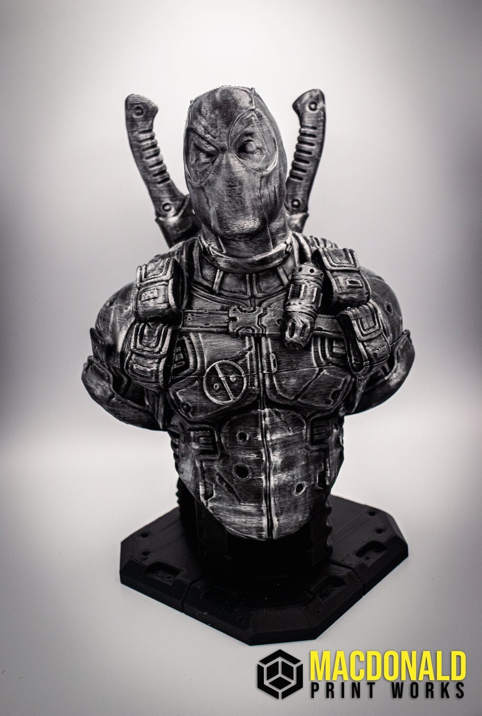 Collectible 3D Printed Deadpool Bust Perfect for Marvel Fans - Etsy