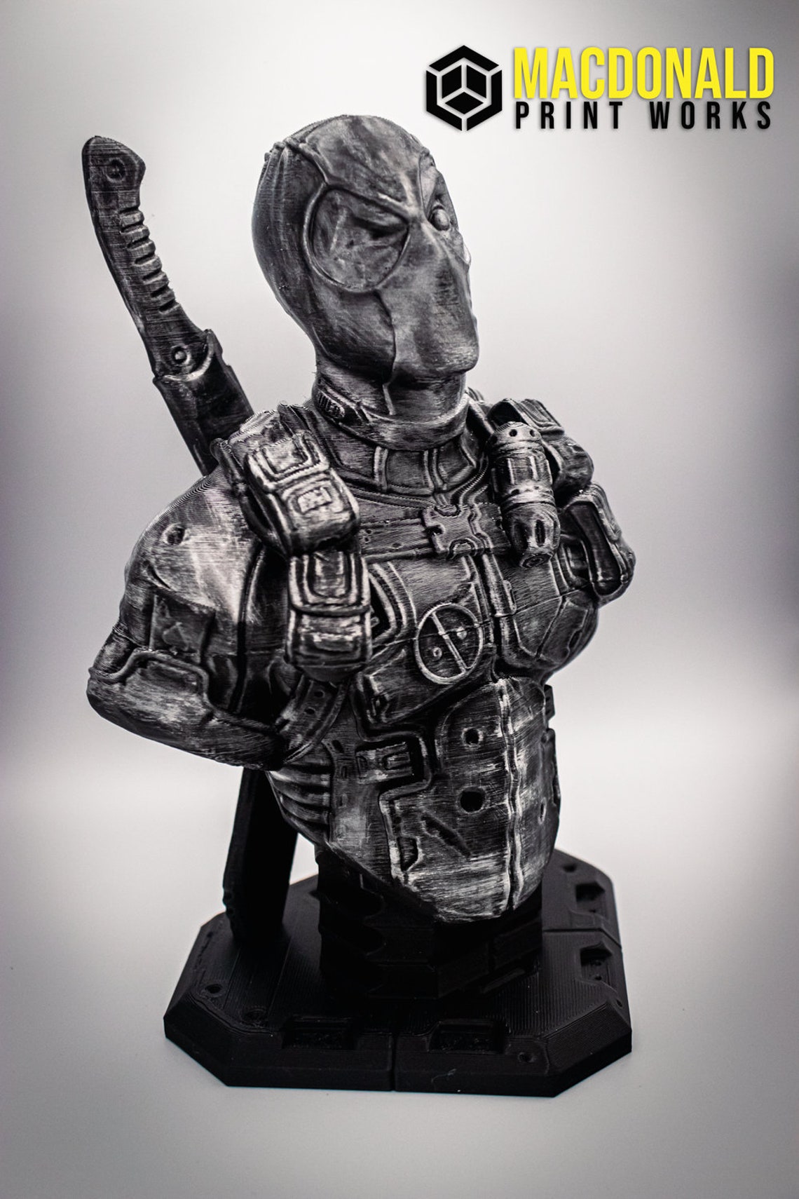 Collectible 3D Printed Deadpool Bust Perfect for Marvel Fans - Etsy