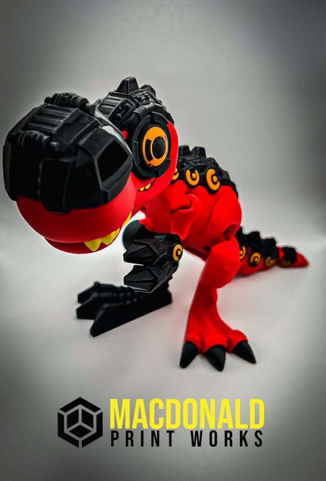 3D Printed Flexi-robot Trex (dinosaur) - Etsy