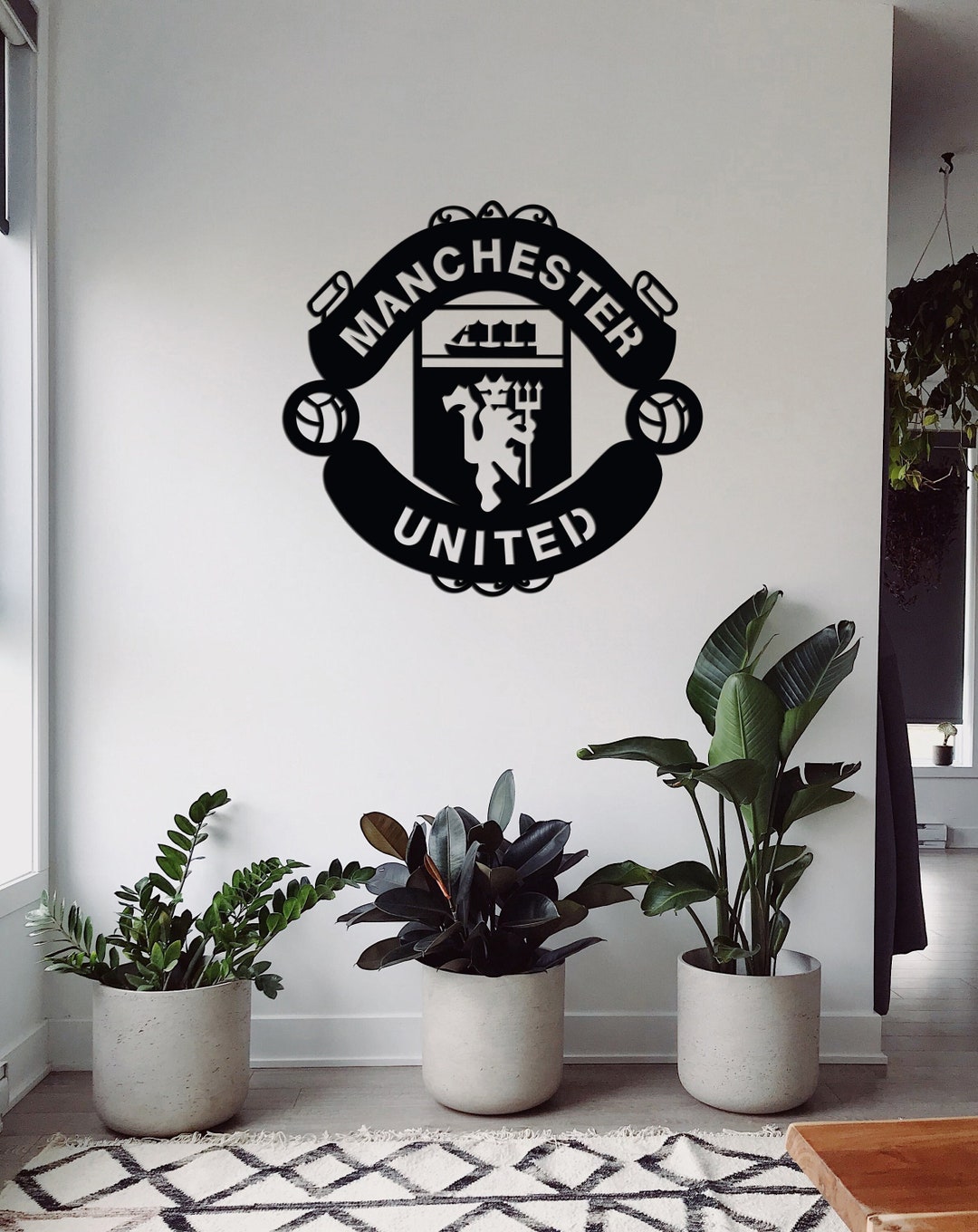 Manchester United Metal Cut Team Wall Art Manchester Metal - Etsy