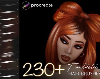 22 Braid Locs and Twist Brushes for Procreate L Natural Stamps for ...