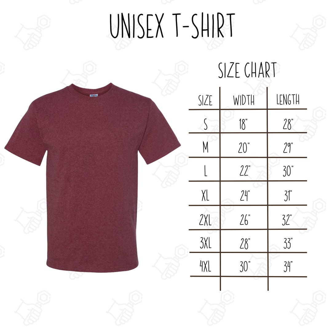 Jerzees 29M Mockup Jerzees 29M Size Chart Mens Tshirt - Etsy