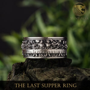 Last Supper Ring, Religious Jewelry, Christian Jewelry, Apostles ...