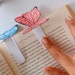 Printable Bookmarks Butterflies, 3D Butterfly Bookmark, Instant ...