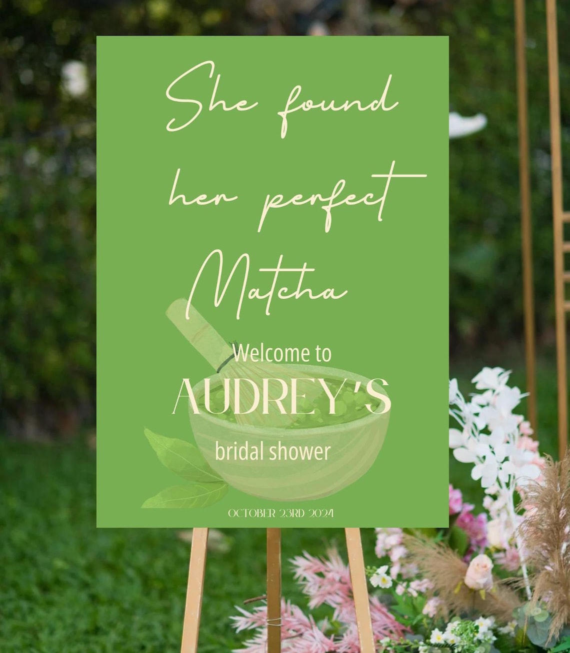 Matcha Bridal Shower Invitation Template, She Found Her Perfect Matcha ...