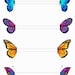 Printable Bookmarks Butterflies, 3D Butterfly Bookmark, Instant ...