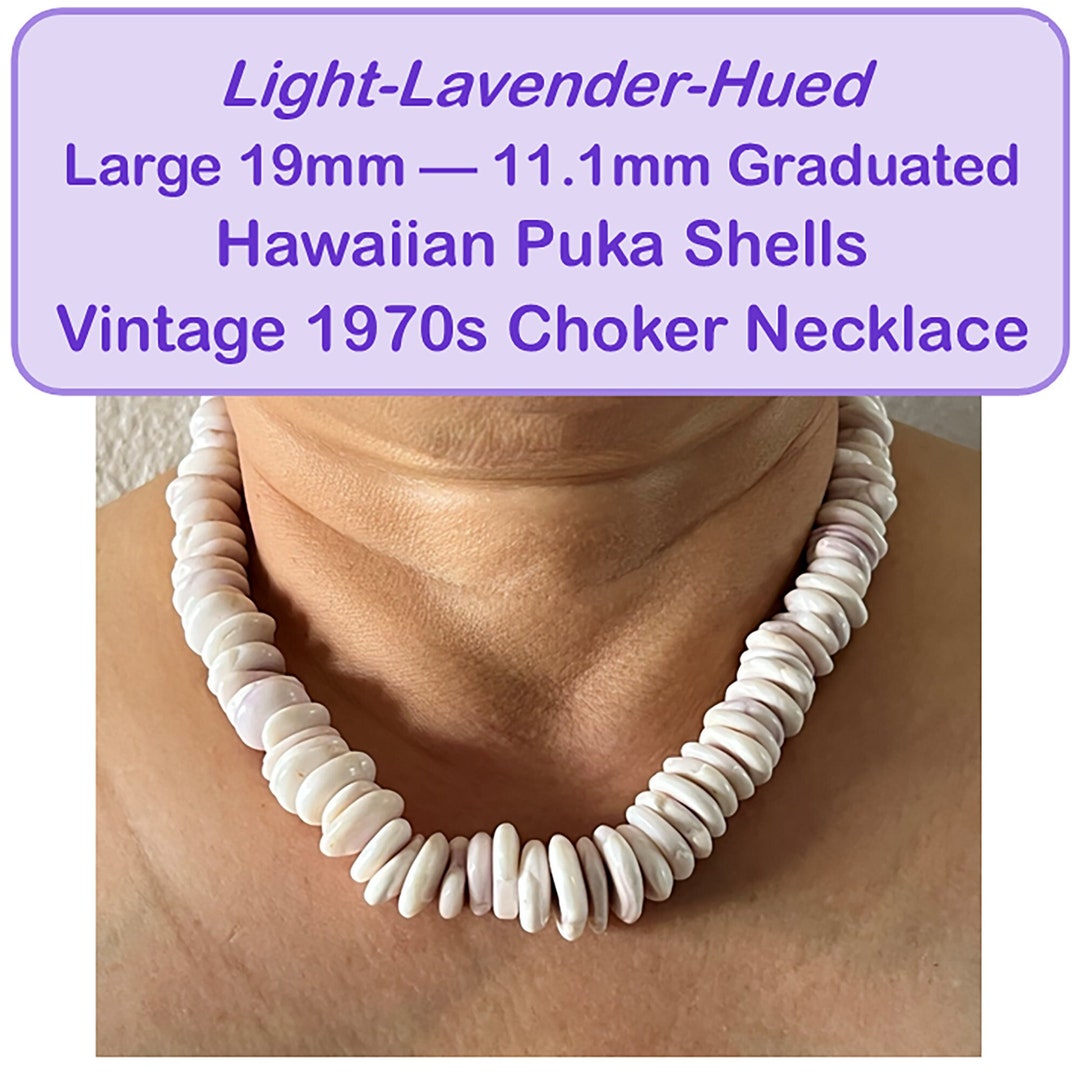Puka Shell Necklace-large Pukas Color Matched Hawaiian Vintage 70s ...