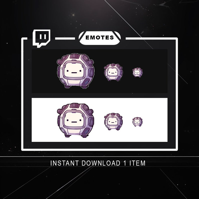 One Hello Robot, Animated Emote and Sticker for Twitch Youtube and ...