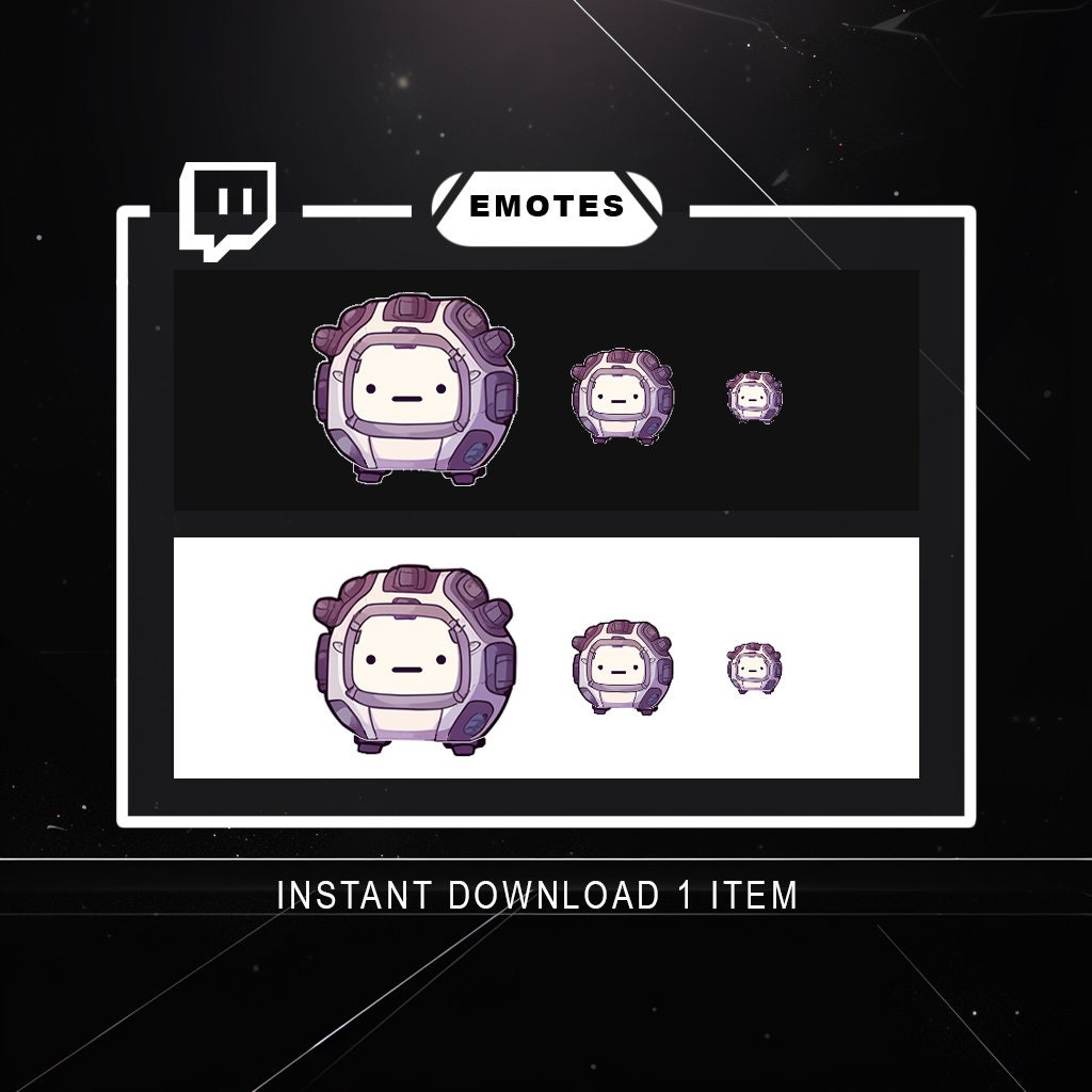 One Hello Robot, Animated Emote and Sticker for Twitch Youtube and ...