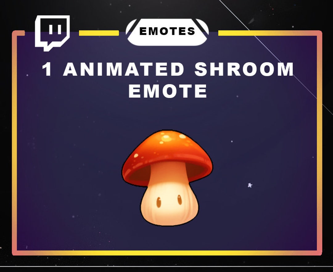 1 Jumping Shroom Animated Emote and Sticker for Twitch Youtube, Discord ...