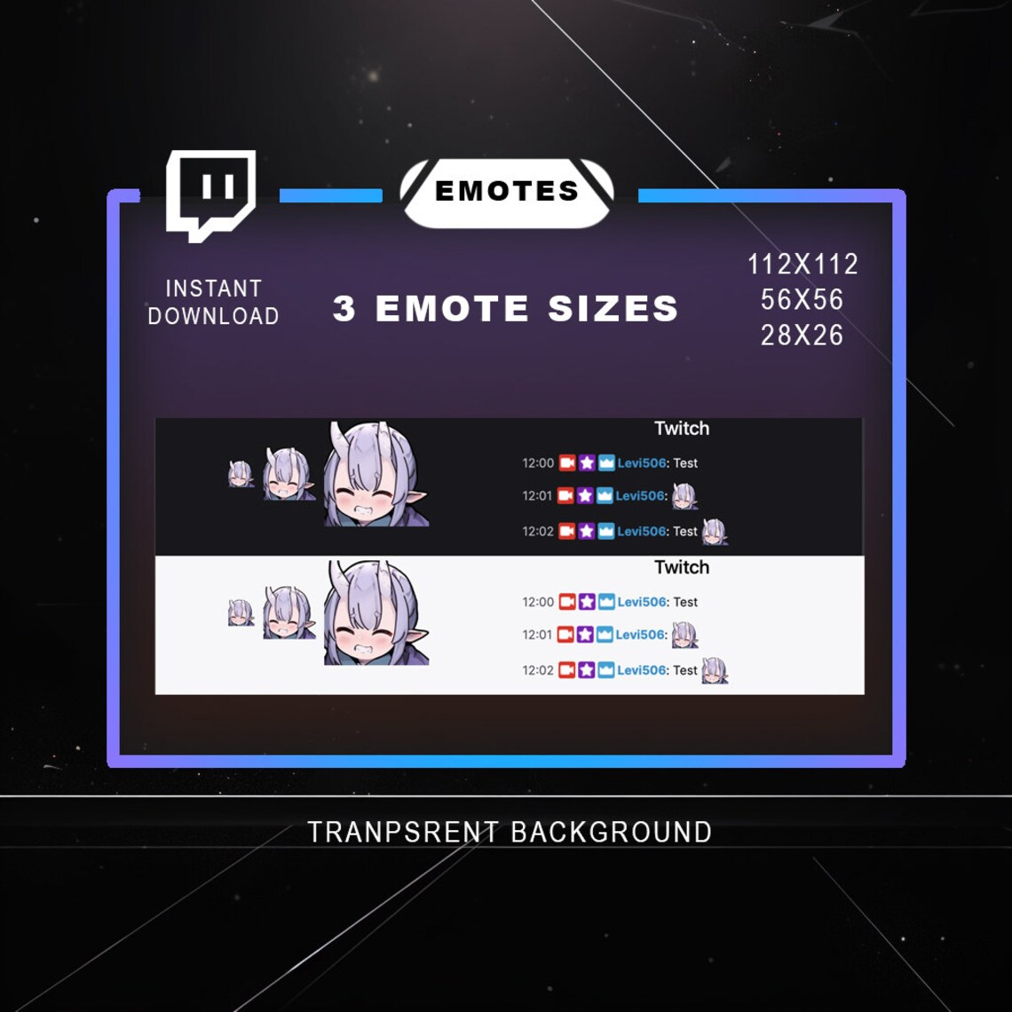 5 Anime Female Demon, Demoness Emotes for Twitch Youtube, Discord & Ect ...