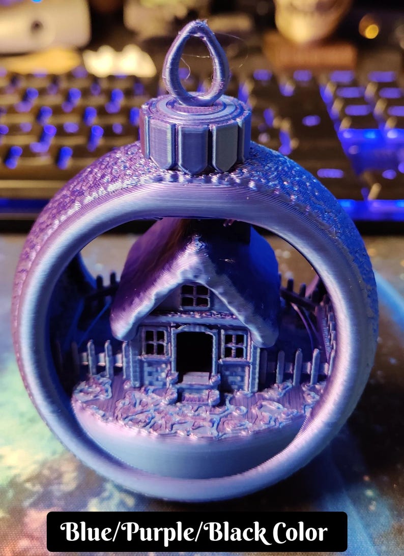 Snow House Christmas Tree Ornaments 3-pack Unique Christmas Decor Ideas ...