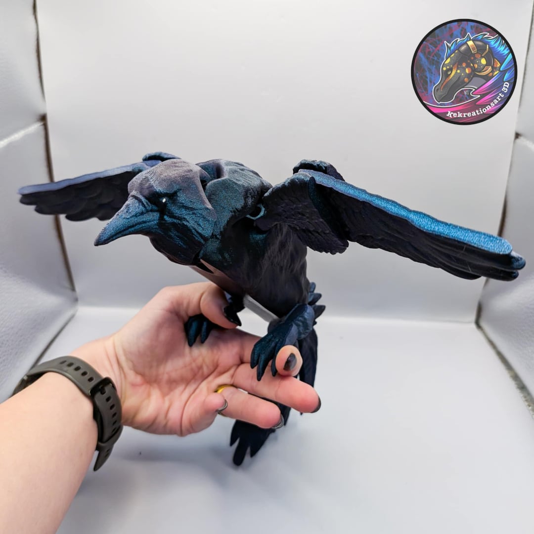 Articulated Crow Fidget Toy: Halloween Goth Decor - Etsy Canada