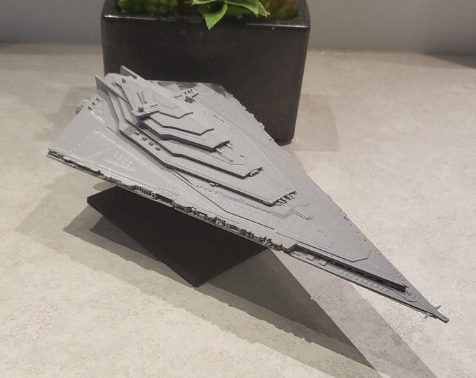 47" Long Imperial Star Destroyer Ship Kit With Stand - 1/1300 Scale ...