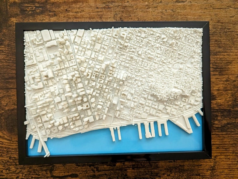 San Francisco California USA 3D City Map Custom 3D Street Map Home ...