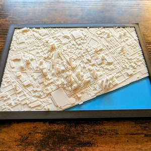 Detroit Michigan USA 3D City Map - Custom Wall Art - 3D Street Map ...
