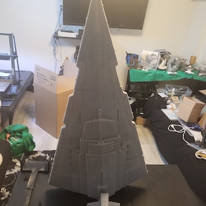47" Long Imperial Star Destroyer Ship Kit With Stand - 1/1300 Scale ...