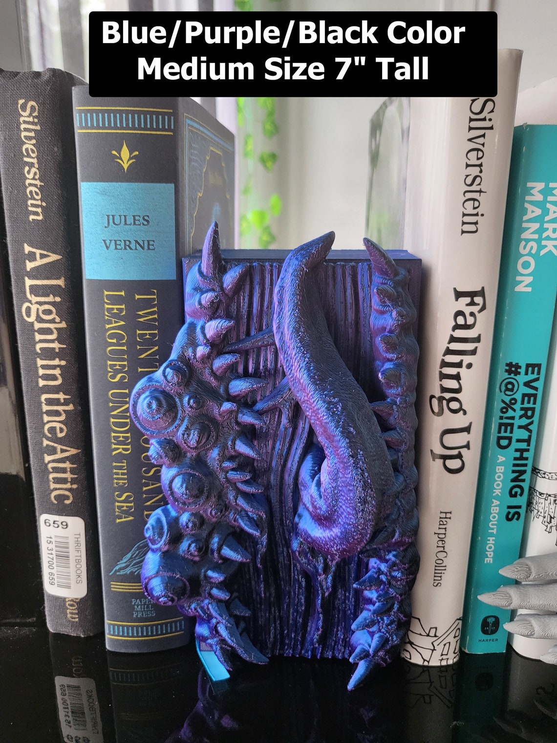 Mimic Book Nook - Fantasy Book Shelf Decor - Book Lovers Gift - Horror ...