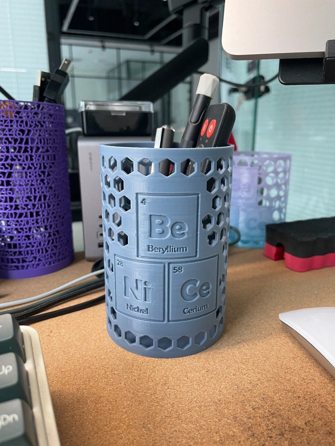 Be Nice Periodic Elements Be Ni Ce Pen Holder - Science Teacher ...