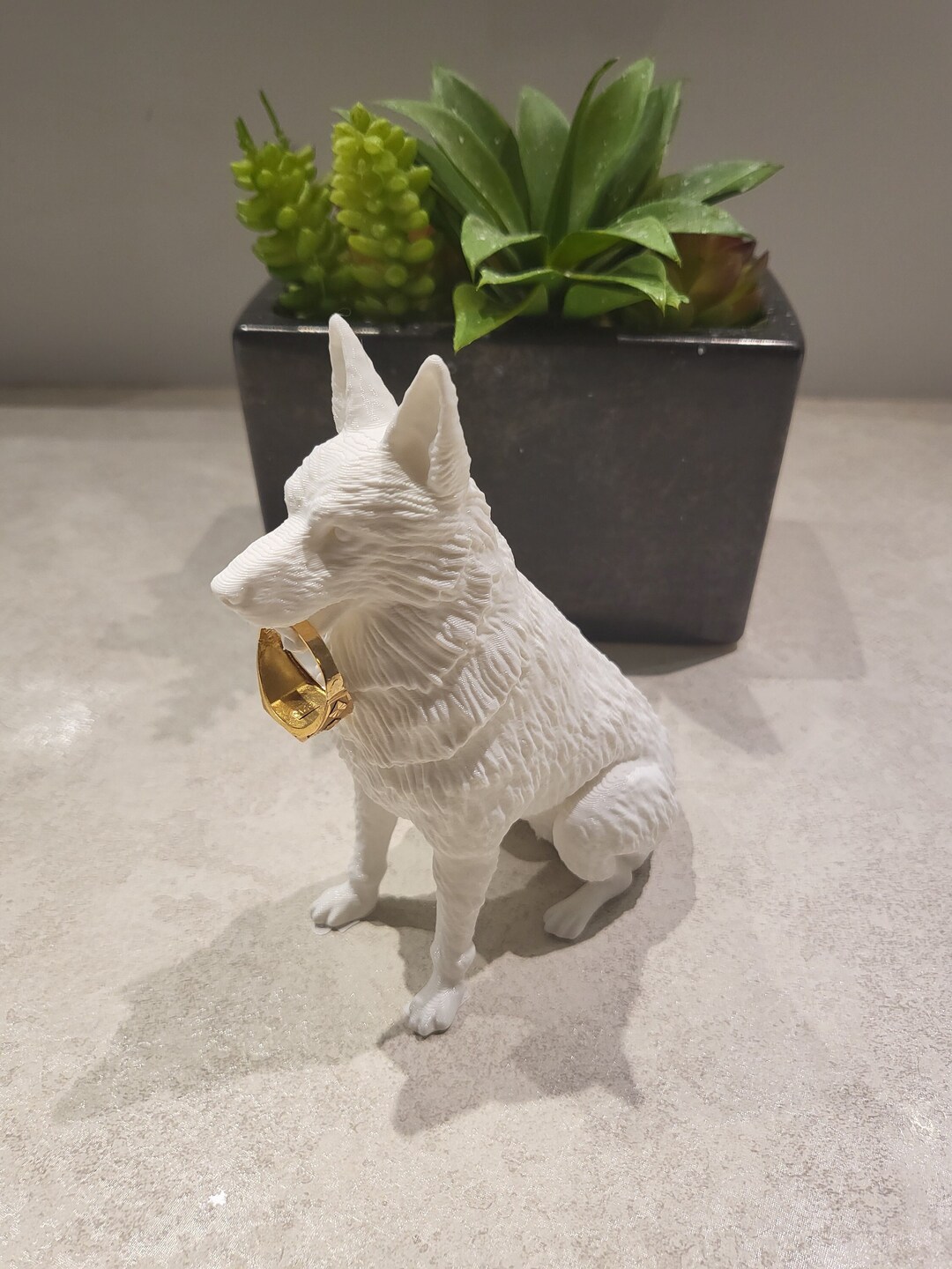 Dog Ring Holder - Dog Lovers Gift - German Shepard - Personalized ...