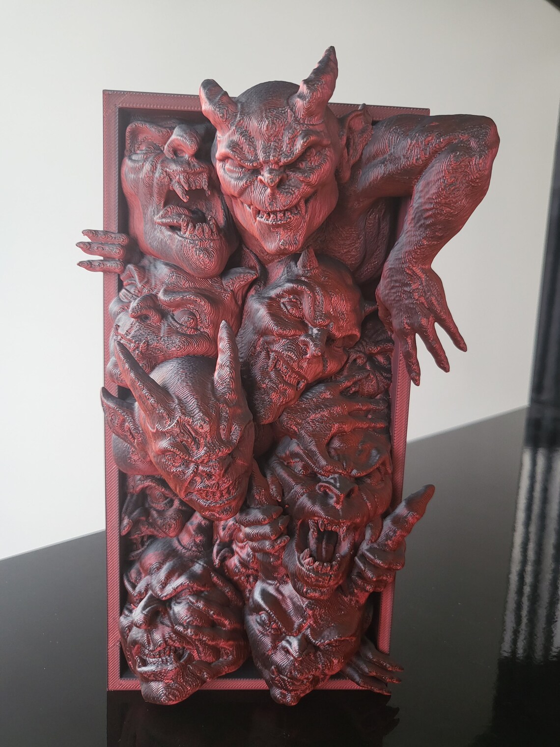 Imps and Demons Peeking Book Nook - Fantasy Halloween Book Shelf Decor ...