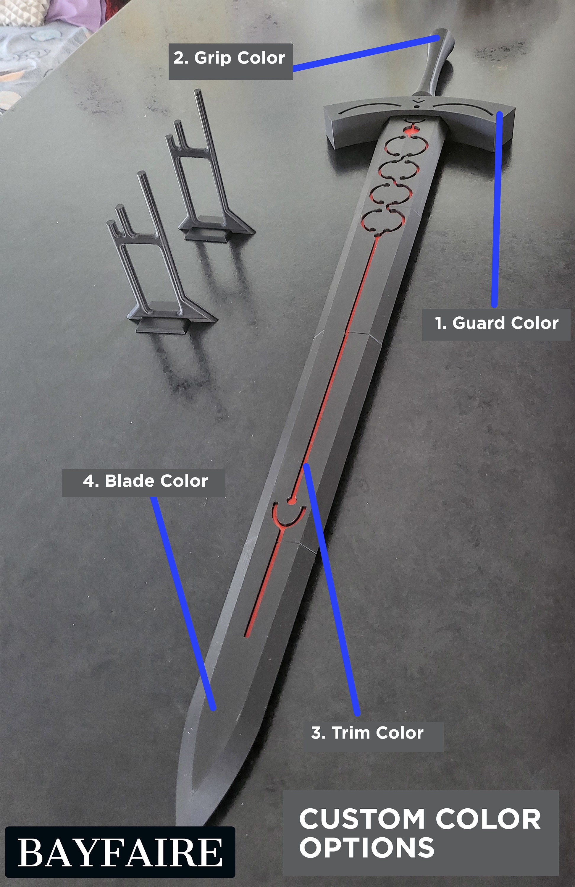 Fate Alter Excalibur Saber Sword for Cosplay Unassembled - Etsy
