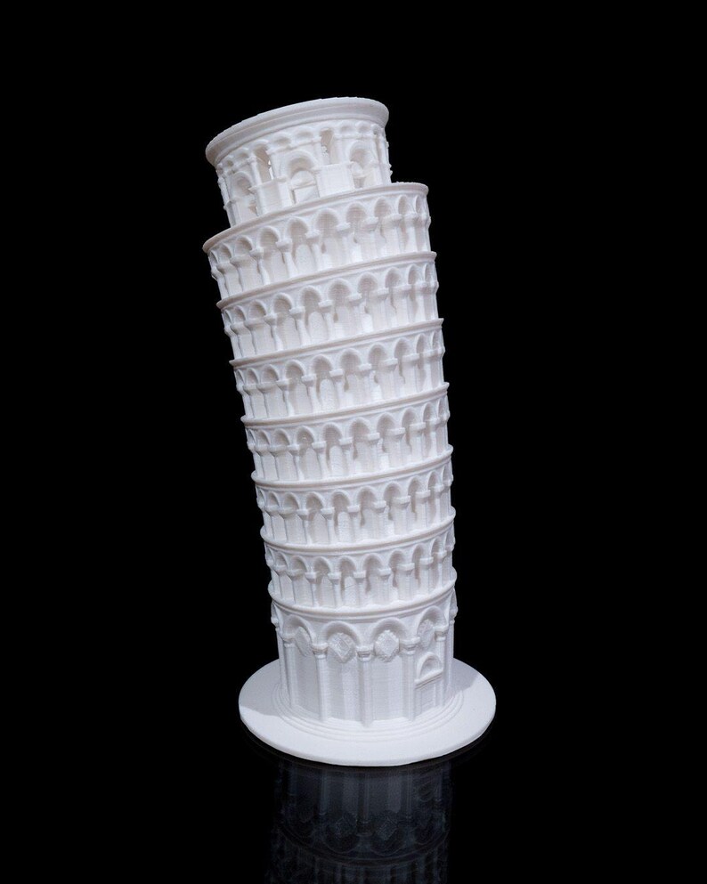 Tower of Pisa Replica 11" Tall - Mini City Miniatures - Italy Decor ...