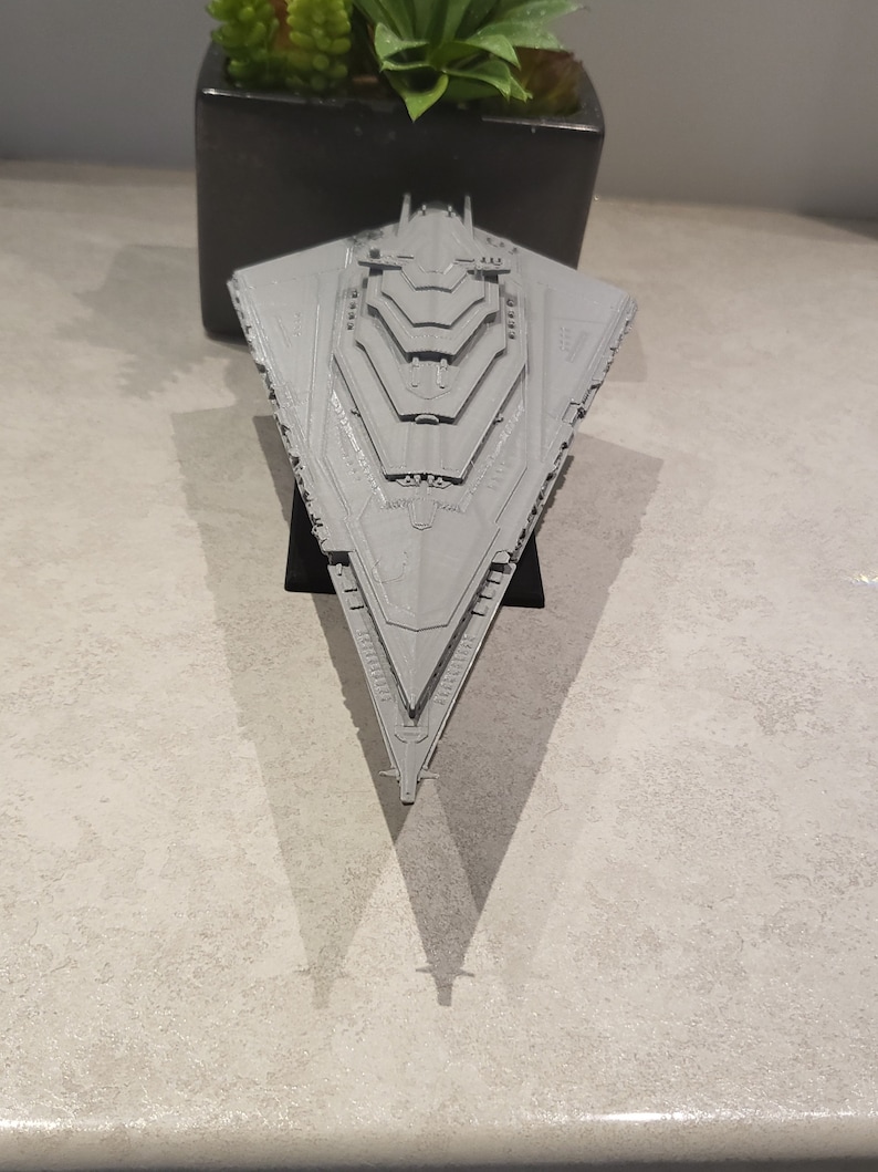 Resurgent Star Destroyer Ship With Stand 1/9000 Scale , 11" Inches Long ...