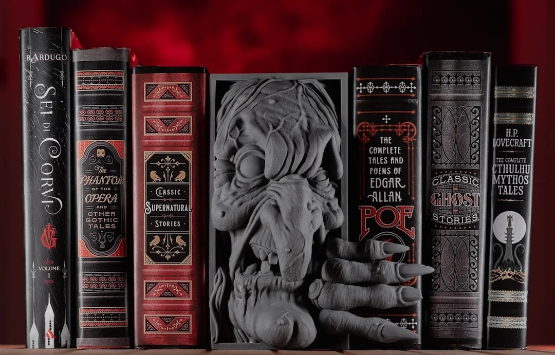 Witch Book Nook Fantasy Book Shelf Decor Book Lovers T Horror