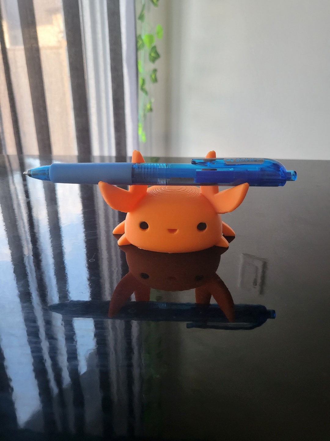Kawaii Crab Pen Holder 2-pack, Desk Organizer, 3D Printed, Pencil ...