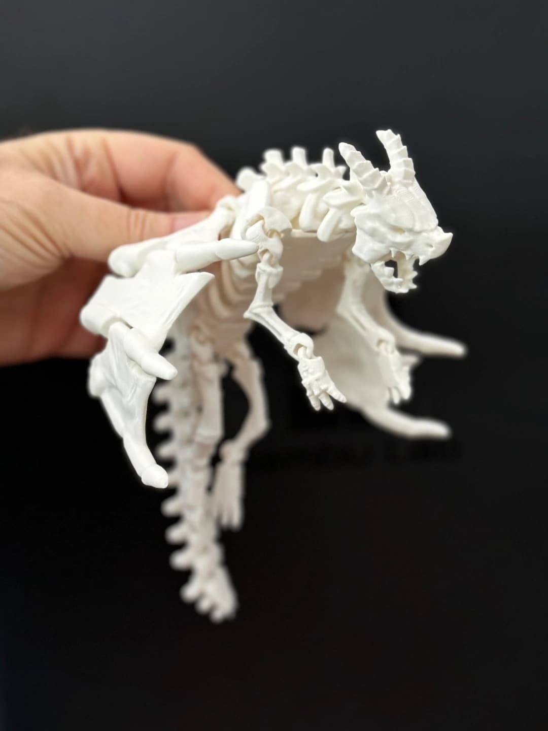 Skeleton Articulated Dragon With Wings - Articulating Dragons Flexi Toy ...