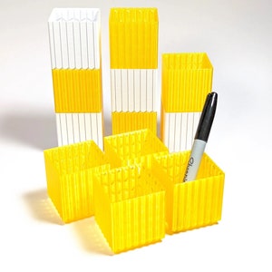 Crate Themed Stackable Desk Organizers , Office Storage, 3D Printed ...