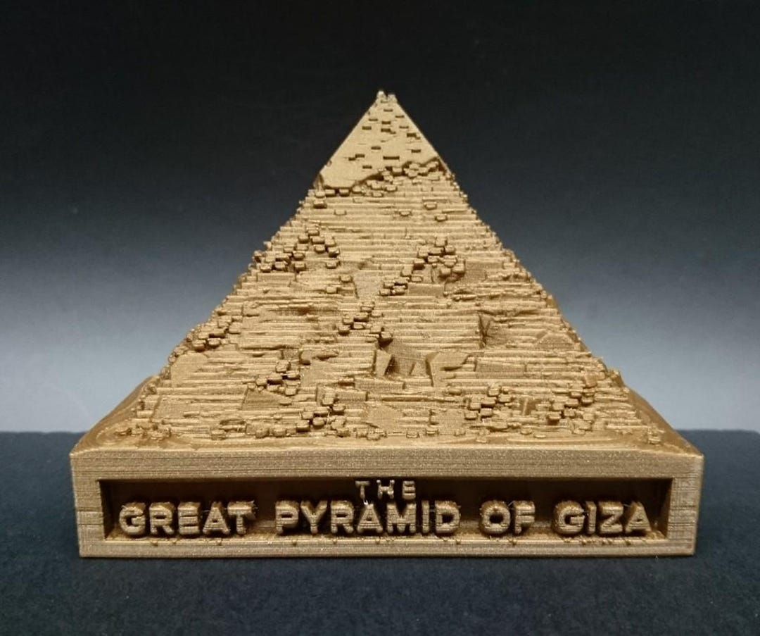 Great Pyramid of Giza Diorama - Egyptian Mythology Decor - Pyramid ...