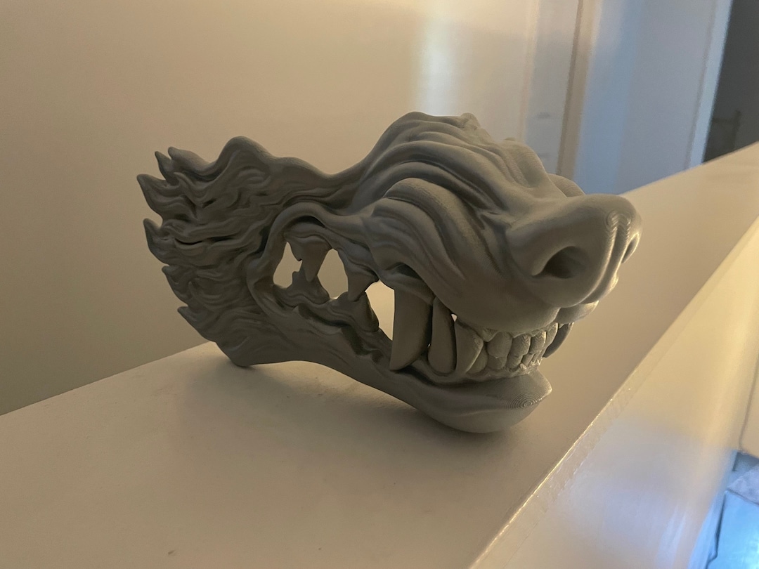 Wolf Mask for Halloween, 3D Printed Cosplay, Multiple Color Options - Etsy