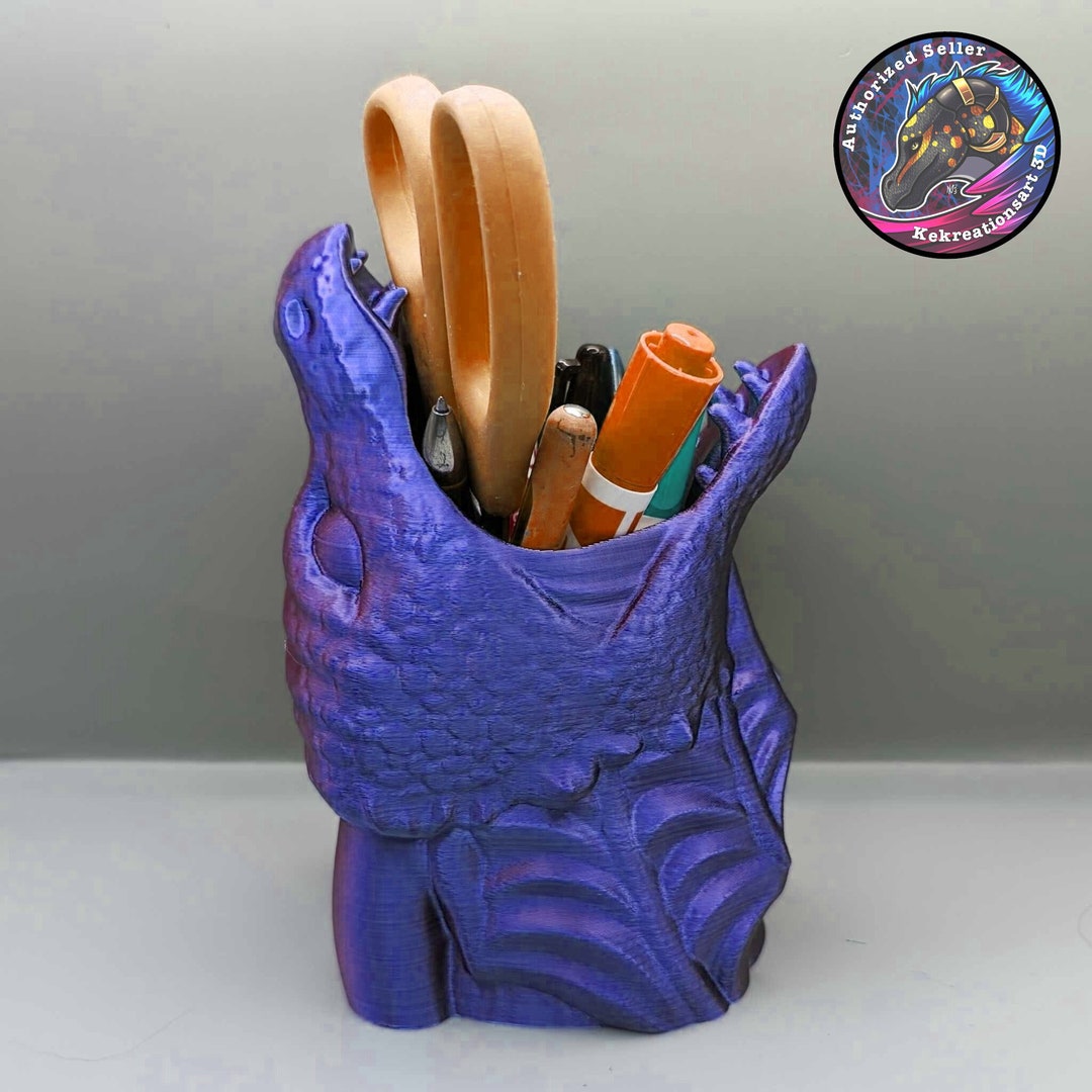 Dragon Mouth Desk Organizer - Pen Holder - Pencil & Utilities Cup ...