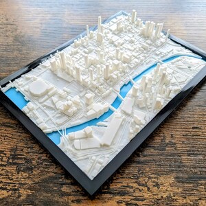 Melbourne Australia 3D City Map - Custom Wall Art - 3D Street Map ...