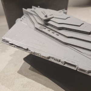 Resurgent Star Destroyer Ship With Stand 1/9000 Scale , 11" Inches Long ...