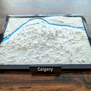 Calgary Canada 3D City Map - Custom Wall Art - 3D Street Map - Home ...