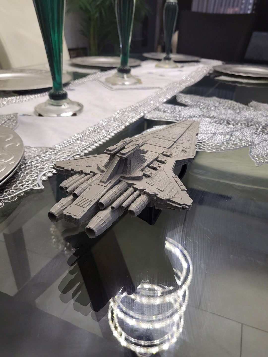 1/4000 Venator Star Destroyer Ship Model 11 Inches Long Battleship ...