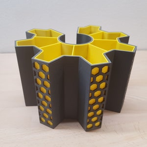 Dual Color Hexagonal Desk Organizer - Pen Holder - Office Organizer - Etsy