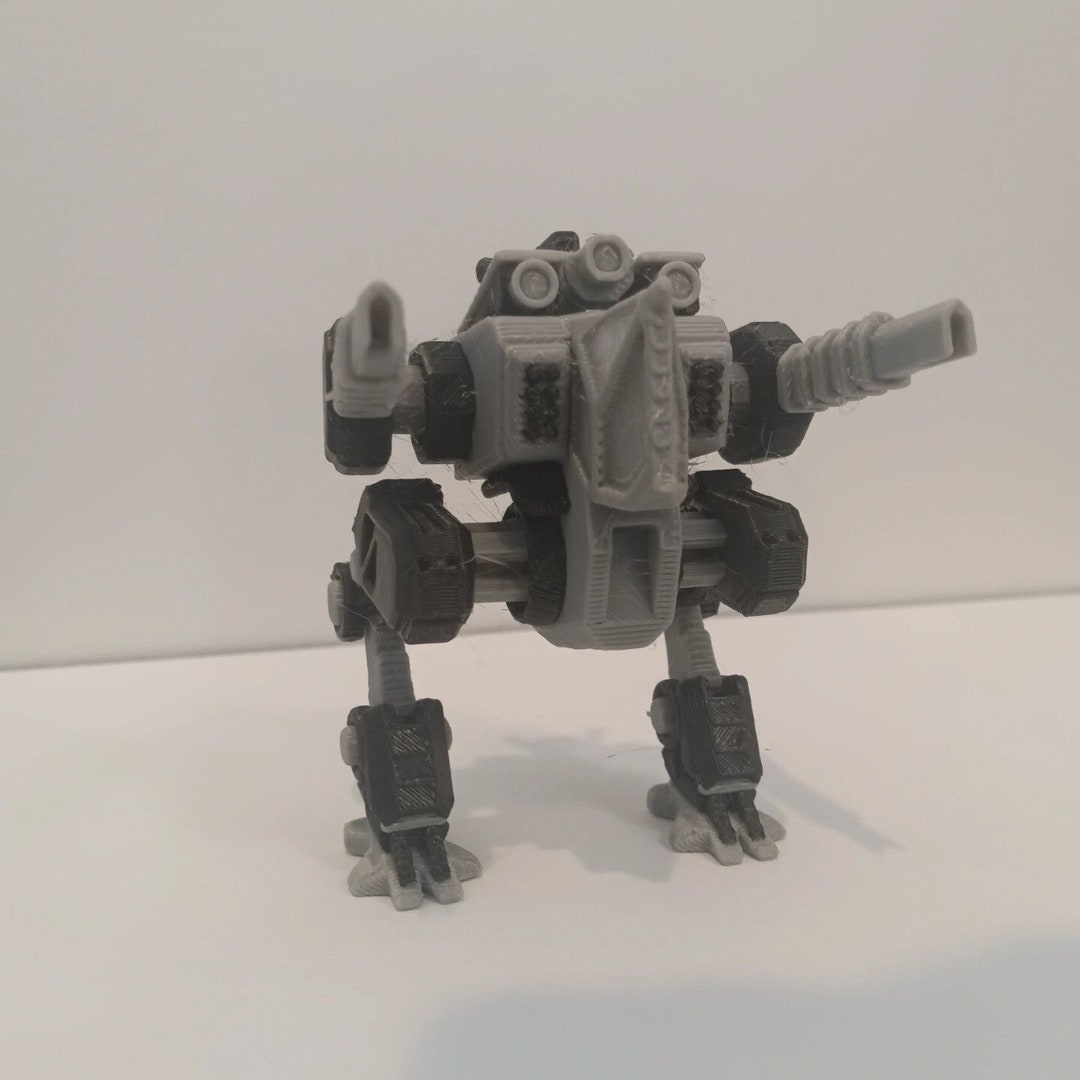 Articulated Battle Fighter Mech Figurine - Custom Robot Figure - Gamer ...