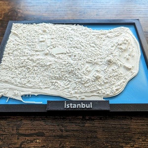 Istanbul Turkey 3D City Map - Custom Wall Art - 3D Street Map - Home ...