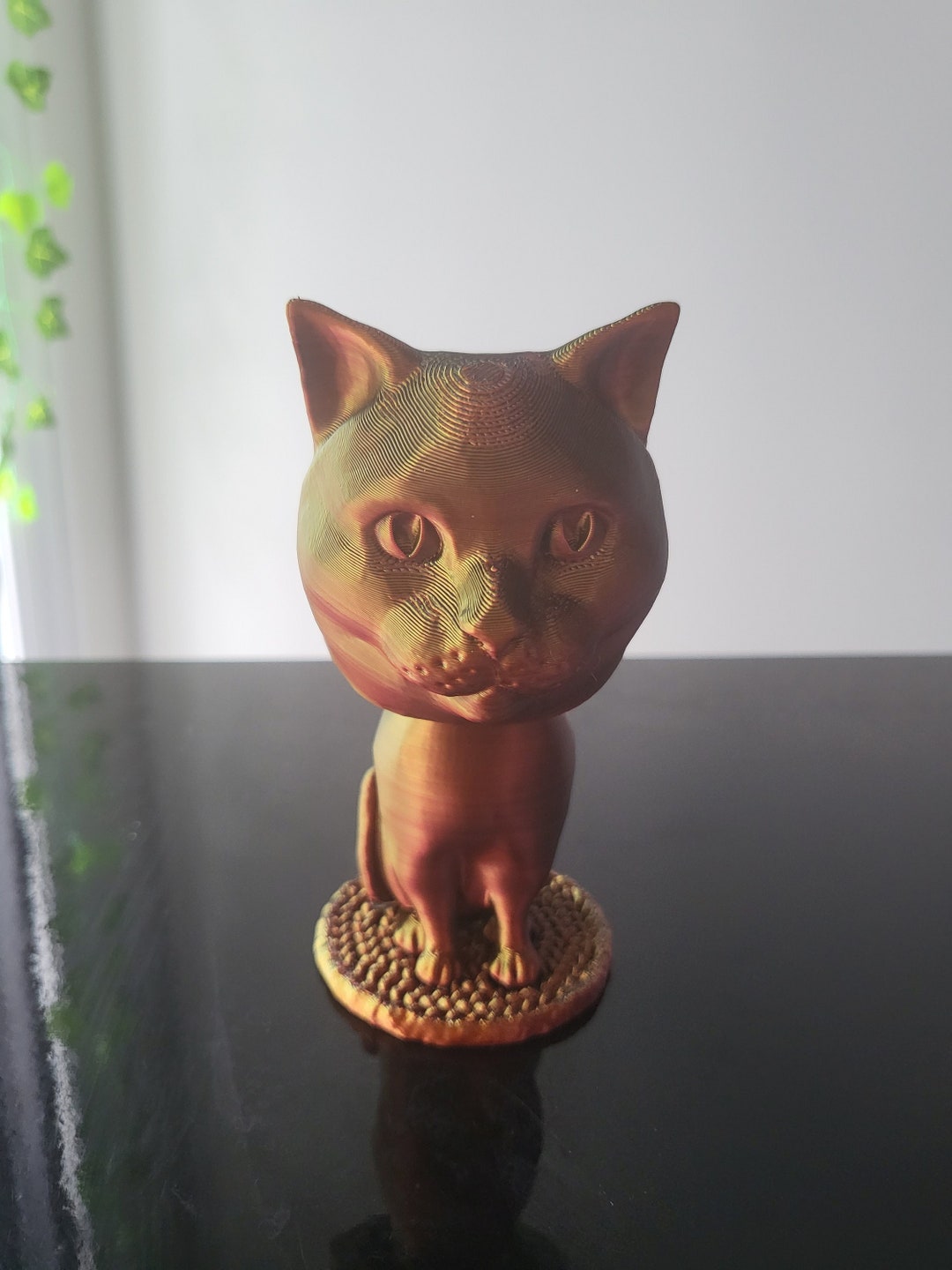 Bobblehead Cat Sitting on Mat Custom Bobblehead Design Cat Mom Gift ...