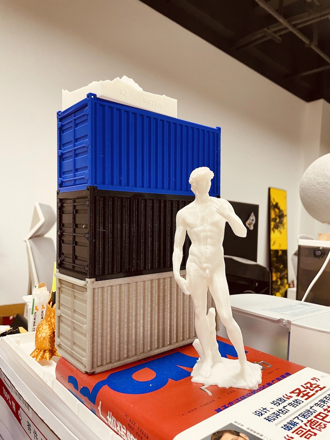 Shipping Container Miniature - Small Storage Box - Shipping Crate Mini ...