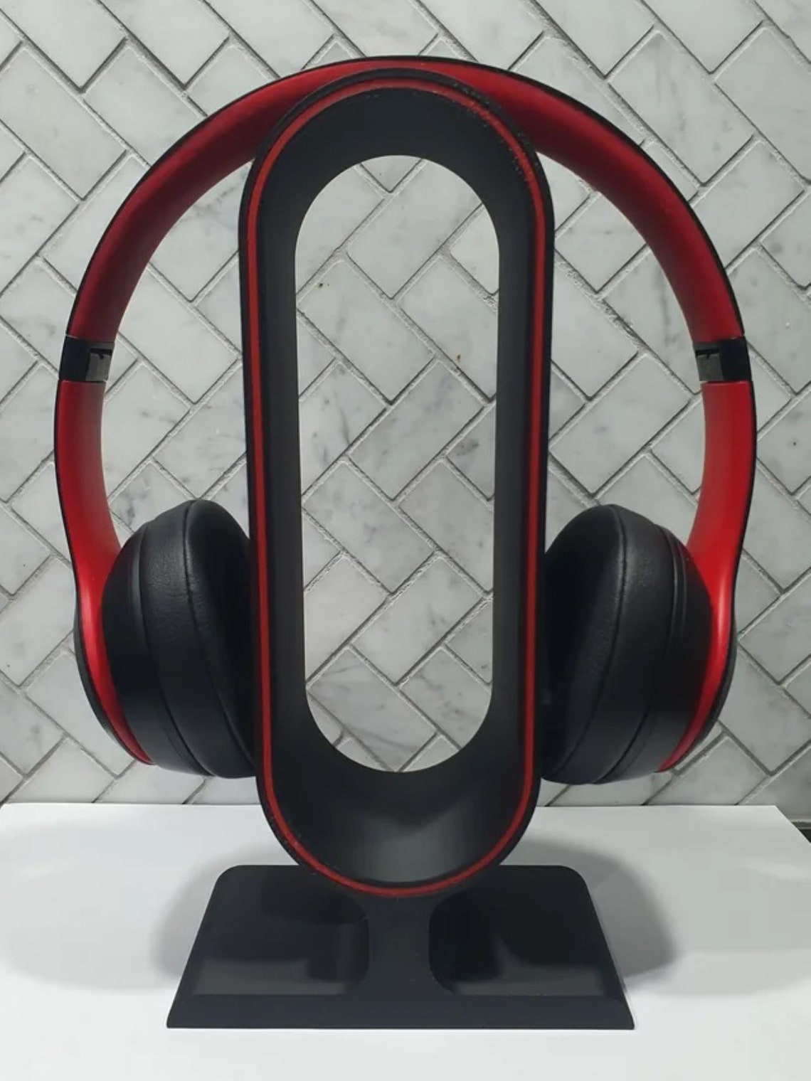 Cyber Modern Headset & Headphone Stand - 3D Printed - Gaming Decor ...